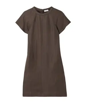 Brunello Cucinelli Monili Chain-detail Crewneck Mini Dress - No