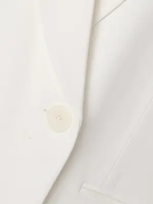 THE ROW Alda Crepe Double-breasted Blazer