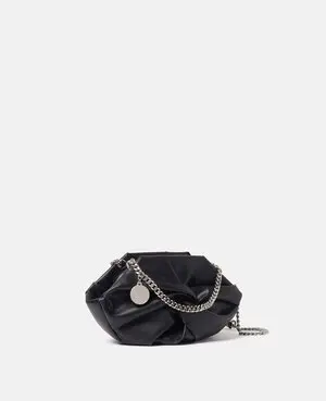 Stella McCartney Twist Detailed Shoulder Bag - Black