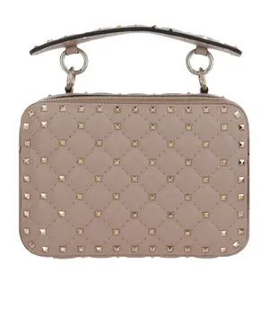 Valentino Garavani Rockstud Spike Crossbody Bag - Nude