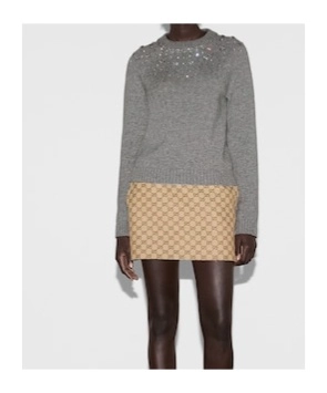Gucci Embellished Crew-neck Sweater
