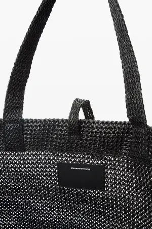 Alexander Wang Logo Embossed Xl Punch Tote Bag