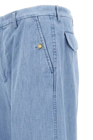Valentino Garavani Button Detailed Wide-leg Jeans