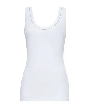 Brunello Cucinelli Ribbed Scoop Neck Tank Top