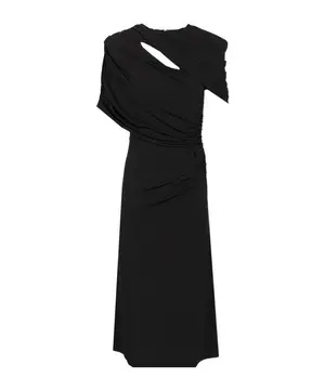 Stella McCartney Draped Zip Midi Dress
