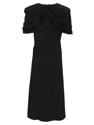 Stella McCartney Draped Zip Midi Dress