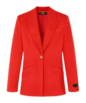 Versace Single-breasted Tailored Blazer - Red