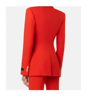 Versace Single-breasted Tailored Blazer - Red