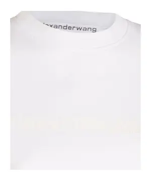 Alexander Wang Shrunken Logo T-shirt - White