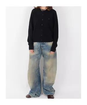 Acne Studios Long Sleeve Cardigan - Black