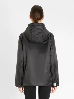 Max Mara Drawstring Zip-up Jacket - Black