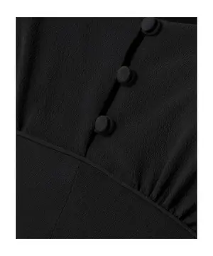 Chloé Ruffled Puff Sleeve Midi Dress