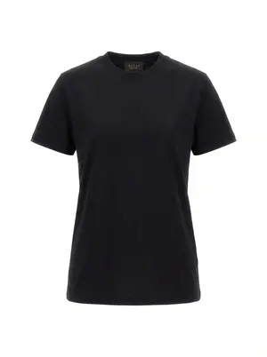 Gucci Embroidered Rayon Jersey T-shirt - Black