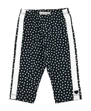 Monnalisa Polka-dot Printed Elasticated Waistband Leggings - Black