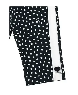 Monnalisa Polka-dot Printed Elasticated Waistband Leggings