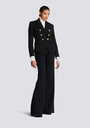 Balmain Classic 6-button Double-breasted Jacket - Black