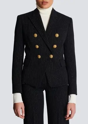 Balmain Classic 6-button Double-breasted Jacket - Black