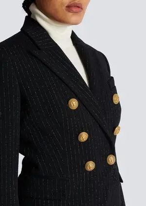 Balmain Classic 6-button Double-breasted Jacket - Black