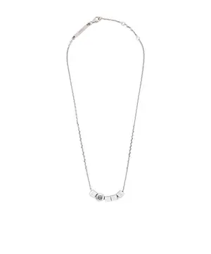 Loewe Sterling Pebble Cube Necklace - Silver