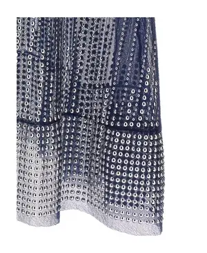 Rabanne Sheer Studded Maxi Dress