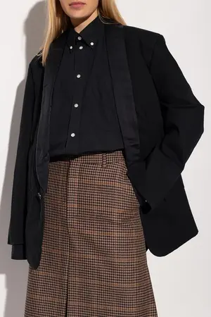 Balenciaga Single-breasted Blazer With Wrinkle Effect