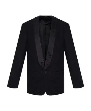 Balenciaga Single-breasted Blazer With Wrinkle Effect - Black