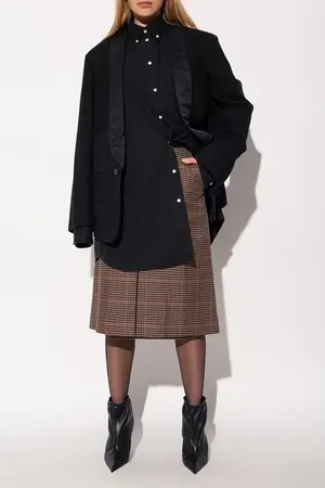 Balenciaga Single-breasted Blazer With Wrinkle Effect