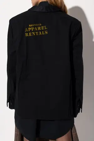 Balenciaga Single-breasted Blazer With Wrinkle Effect