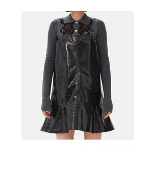 GANNI Future Coated Mini Dress