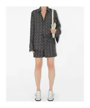Burberry Mid-waisted Printed Shorts