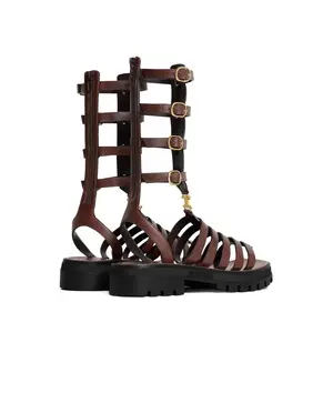 Celine Triomphe Gladiator Mid Sandal In Calfskin