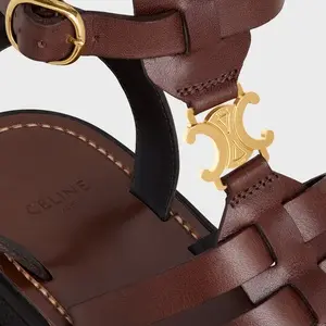 Celine Triomphe Gladiator Mid Sandal In Calfskin