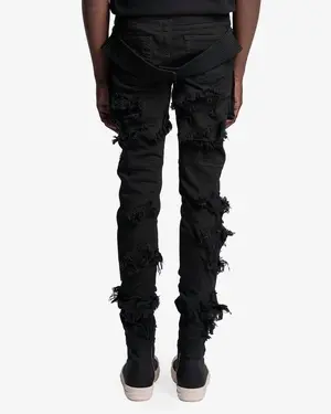 Rick Owens Distressed Denim Trousers