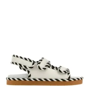 Bottega Veneta Jack Open Toe Sandals - White