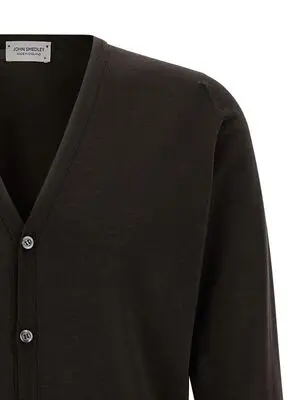 John Smedley Petworth V-neck Cardigan - Black