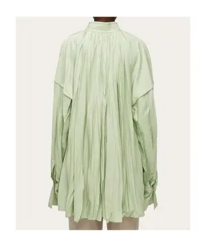FERRAGAMO Pleated Kaftan - Green