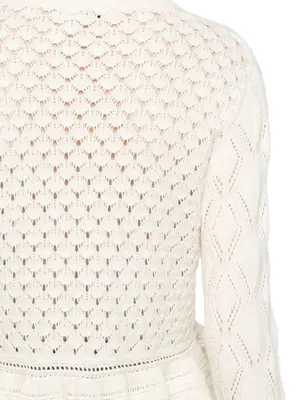 Chloé Ruffled Knit Cardigan - No