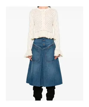 Chloé Ruffled Knit Cardigan - No