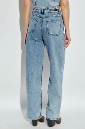 IRO PARIS Embroidered Cotton Jeans