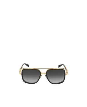 Balmain Officier Aviator Sunglasses - Black
