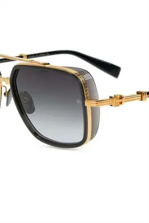 Balmain Officier Aviator Sunglasses - Black