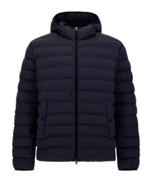 Herno High Neck Padded Jacket - Navy