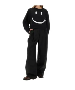 Moschino Belted Pleated Trousers