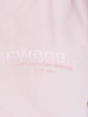 Alexander Wang Shrunken Logo T-shirt - Pink