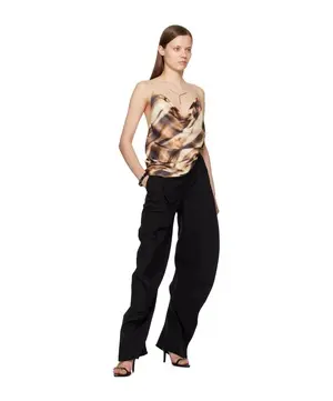 Y/project Pattern Print Invisible Strap Sling Top
