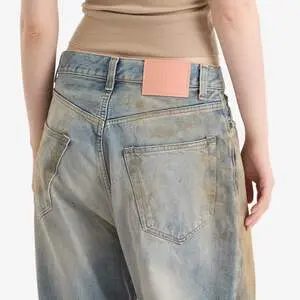 Acne Studios Distressed Detail Jeans - Blue