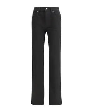 Saint Laurent Nico Straight Leg Jeans - Black