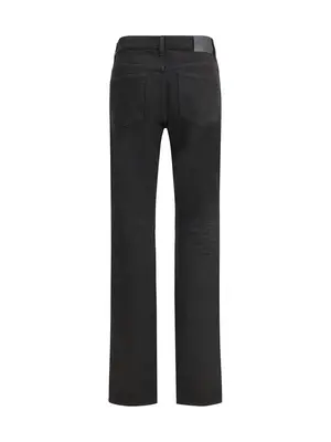 Saint Laurent Nico Straight Leg Jeans - Black