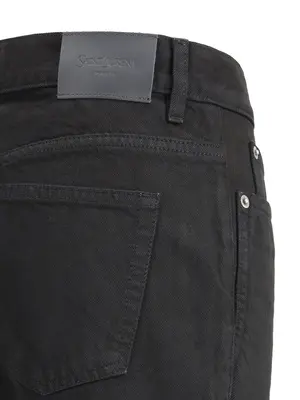 Saint Laurent Nico Straight Leg Jeans - Black
