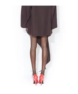 Alaïa Asymmetrical Mini Skirt - Black